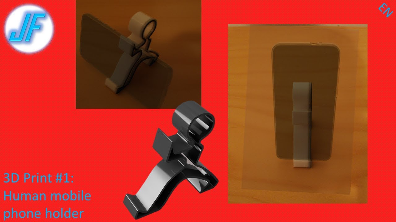 3D Print #1: Human mobile phone holder - YouTube