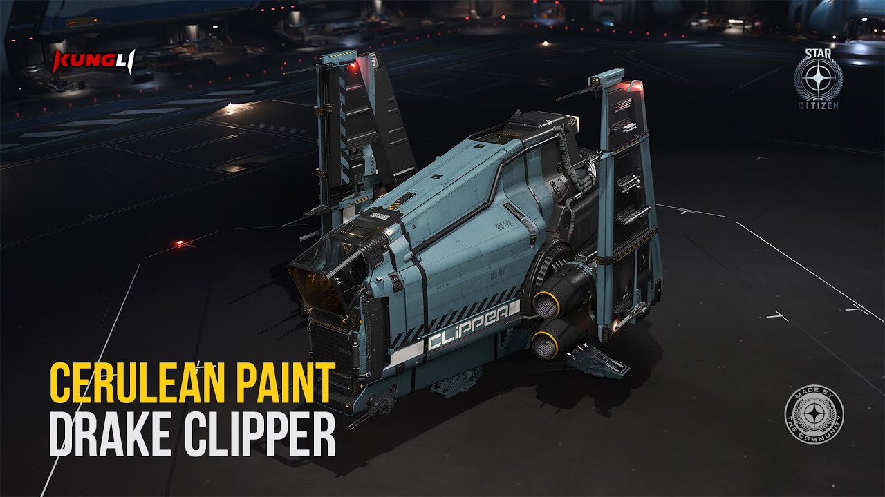Drake Clipper - Cerulean Paint Showcase | Star Citizen - YouTube