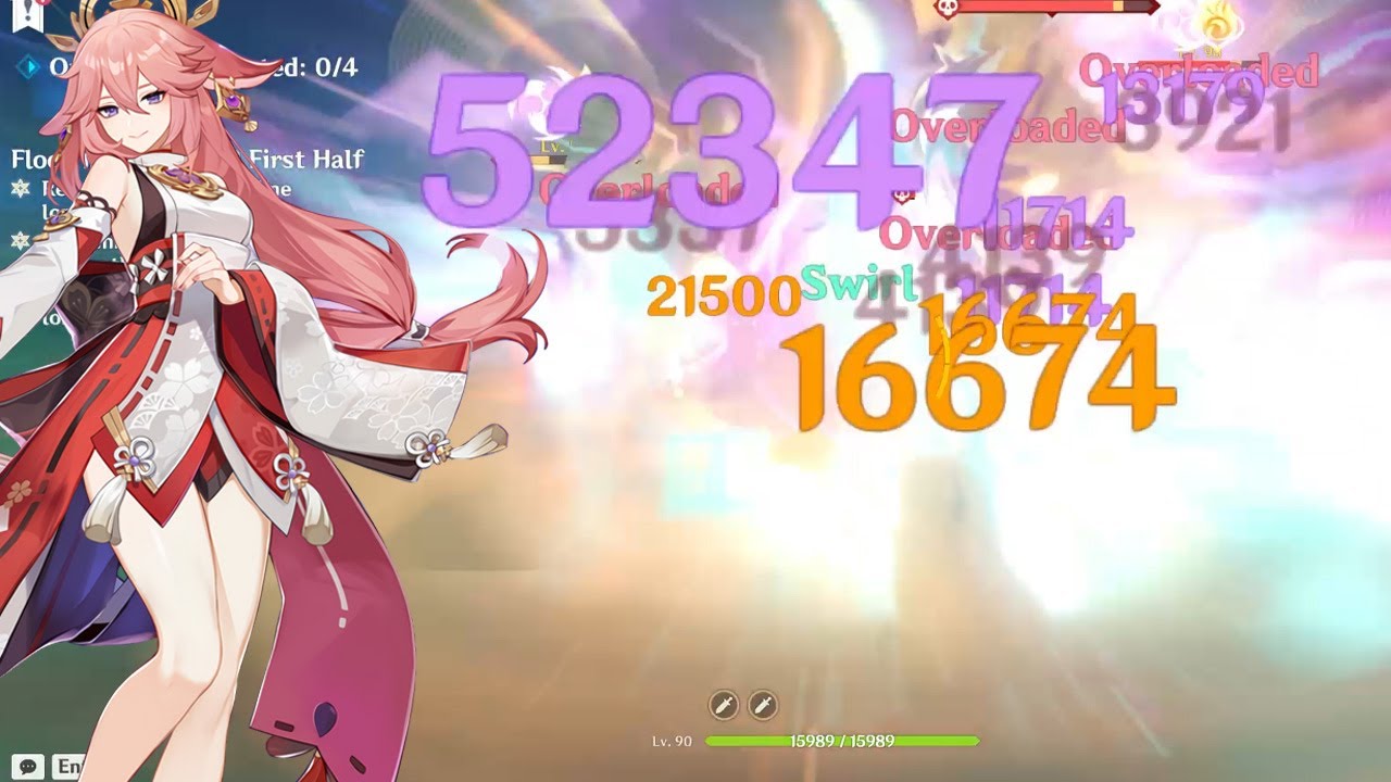 Yae Miko Overload Team/12-2-1/Genshin Impact - YouTube