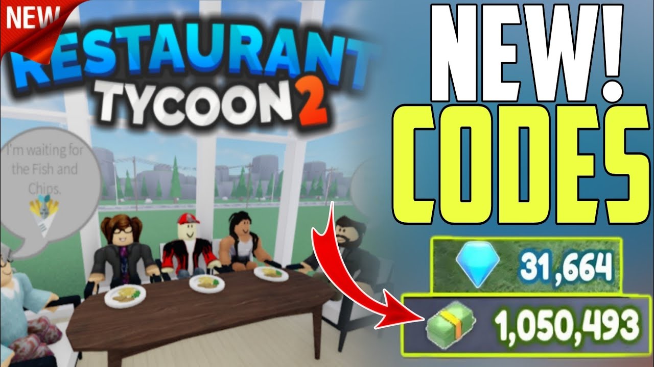 New Table Restaurant Tycoon 2 Roblox Codes 2023 Restaurant Tycoon 2