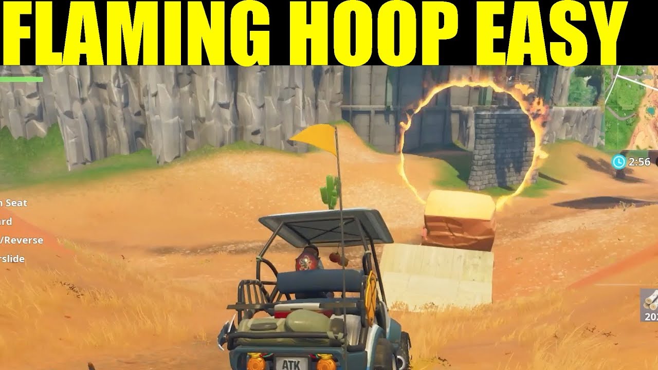 Fortnite All Flaming Hoop Locations Jump through Flaming Hoops ...