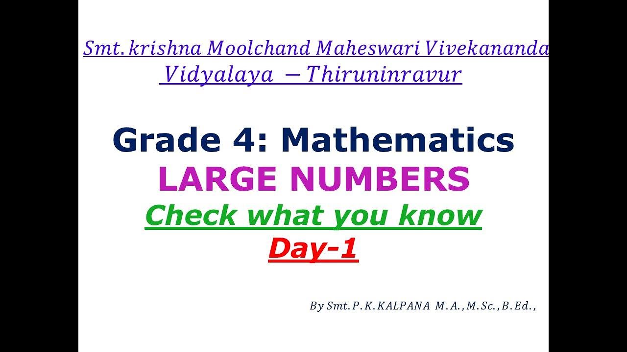 Grade 4 Maths Large Numbers Day 1 YouTube grade-4-maths-large-numbers-day-1-youtube