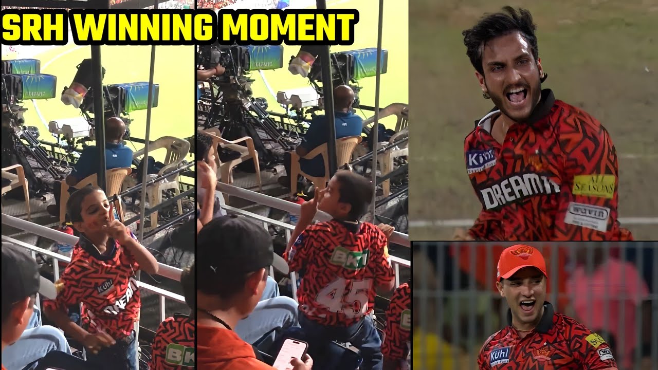 SRH winning moment |SRH fan's Crazy celebration after SRH beat RR in ...