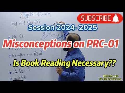 PRC01| BWCS| Misconception on PRC01 Book Reading | 2024-25 #icap #prc # ...