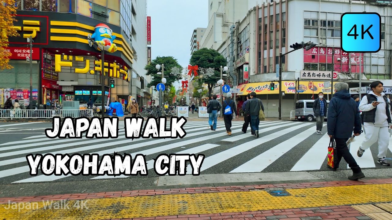 [Japan Walk 4K] afternoon walking tour in yokohama city | japaan4k60fps ...