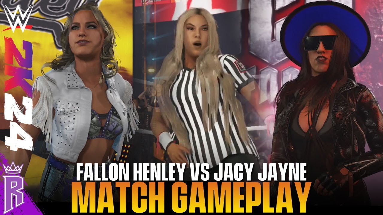 WWE 2K24: Jacy Jayne Vs Fallon Henley [Special Referee] #WWE2K24 #NXT ...