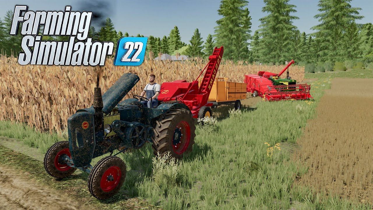 Oldest equipments to harvest with | Farming Simulator 22 Old Farm - YouTube