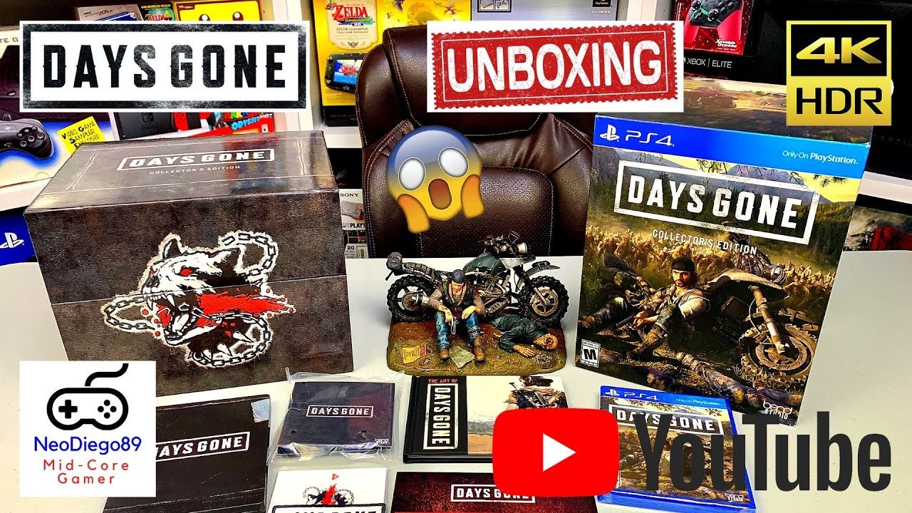 Days Gone Collector's Edition PS4 Unboxing (English) - YouTube