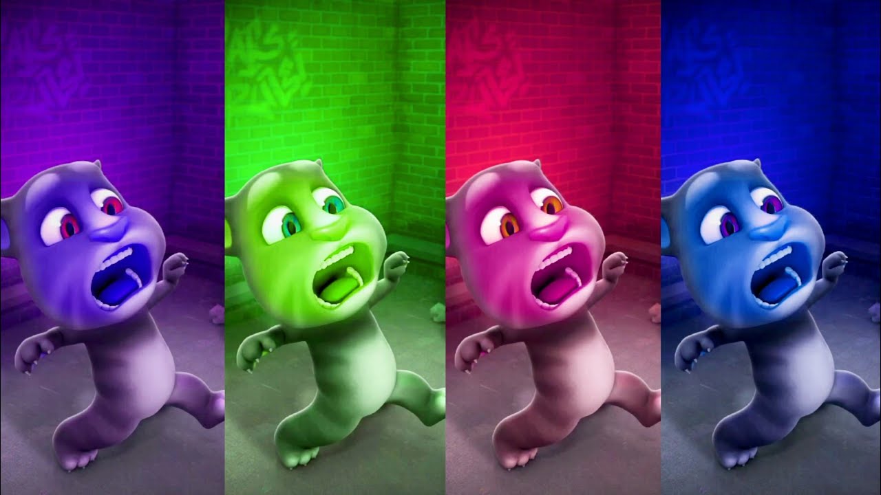 my talking tom cat colors cartoon funny game video talking tom happy ...