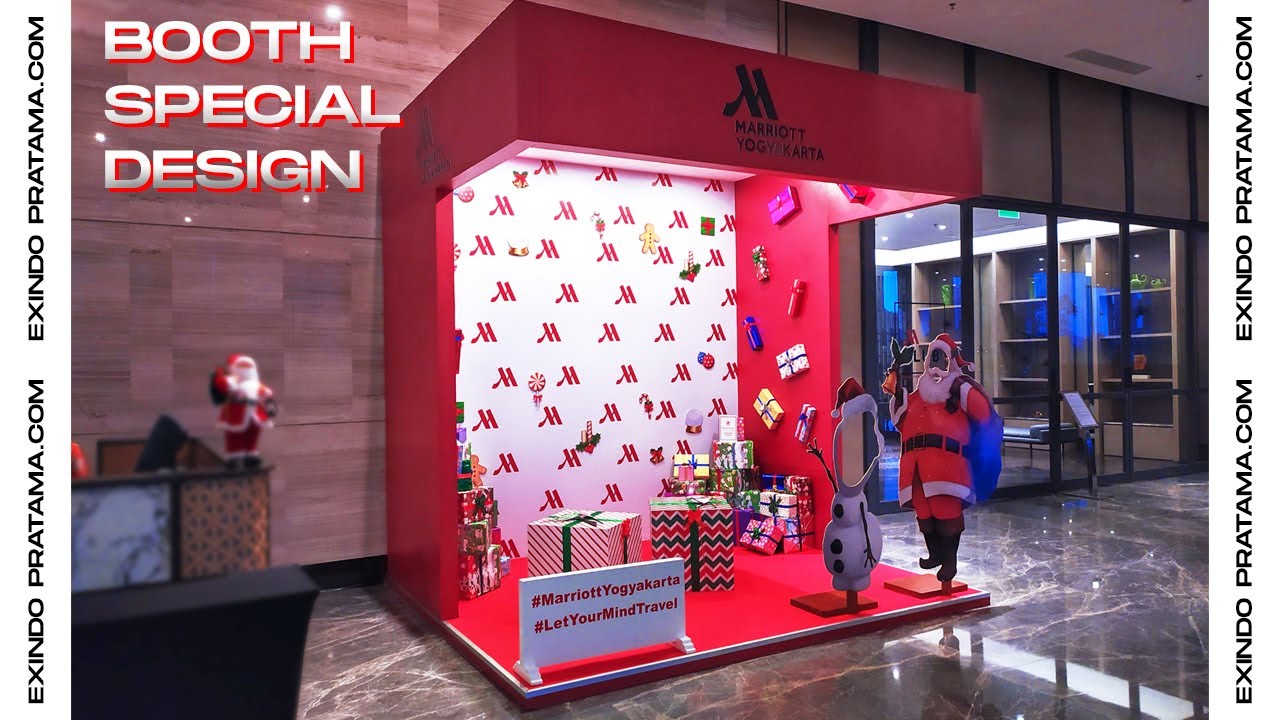 TIMELAPSE Booth Special Design dengan Dekorasi Konsep Natal - YouTube
