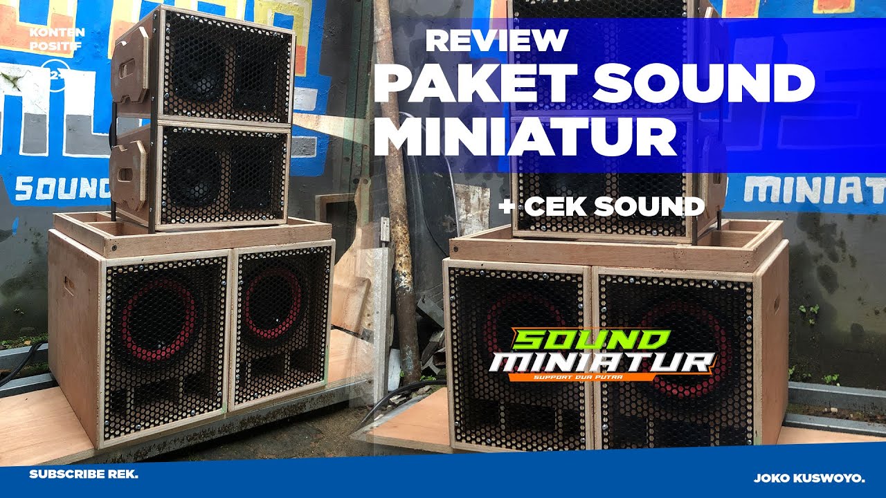 Cek paket sound miniatur / kelas omahan - YouTube
