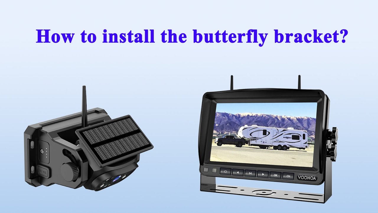 How to install the butterfly bracket for Voonoa solar wireless magnetic ...