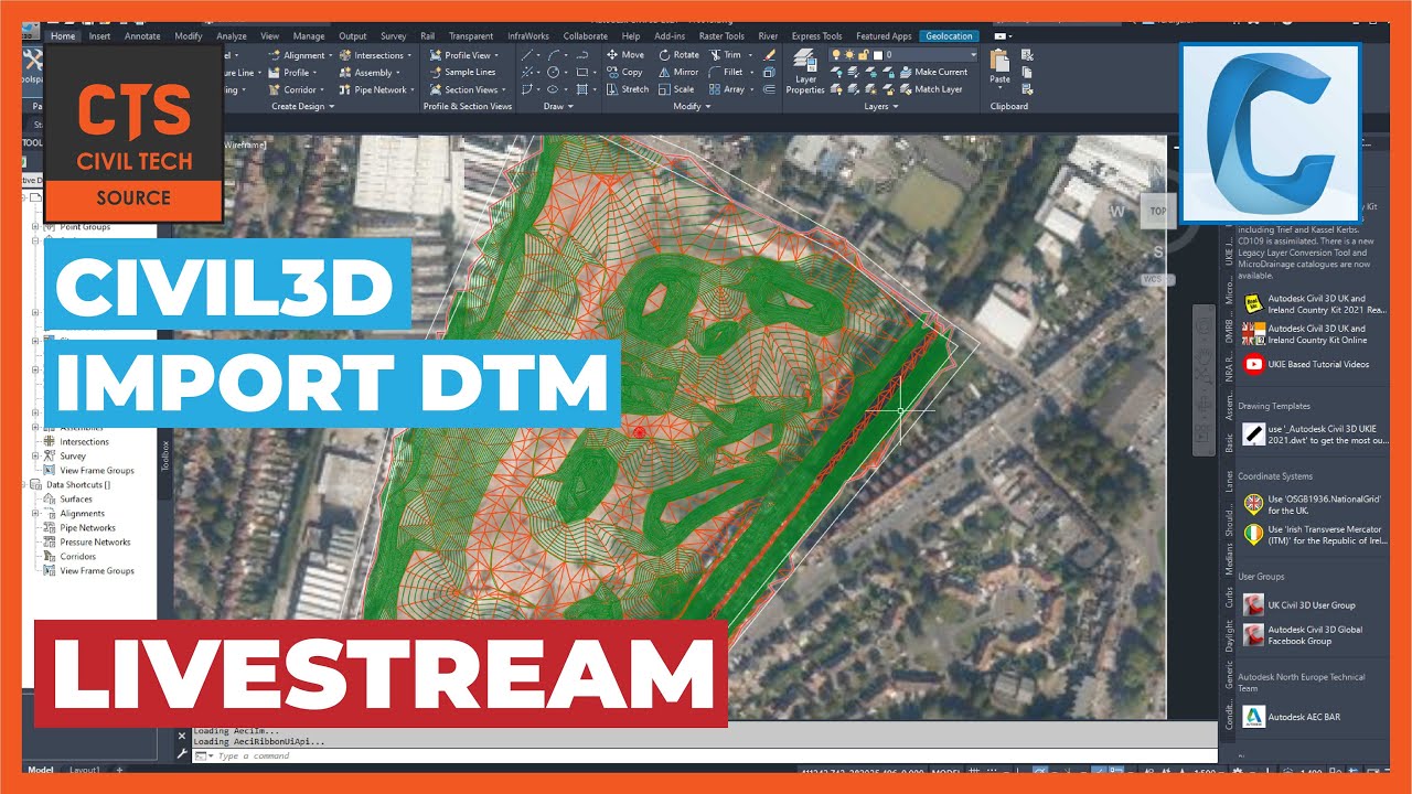 Civil 3D How To Import Lidar DTM 1st Live Stream YouTube civil-3d-how-to-import-lidar-dtm-1st-live-stream-youtube