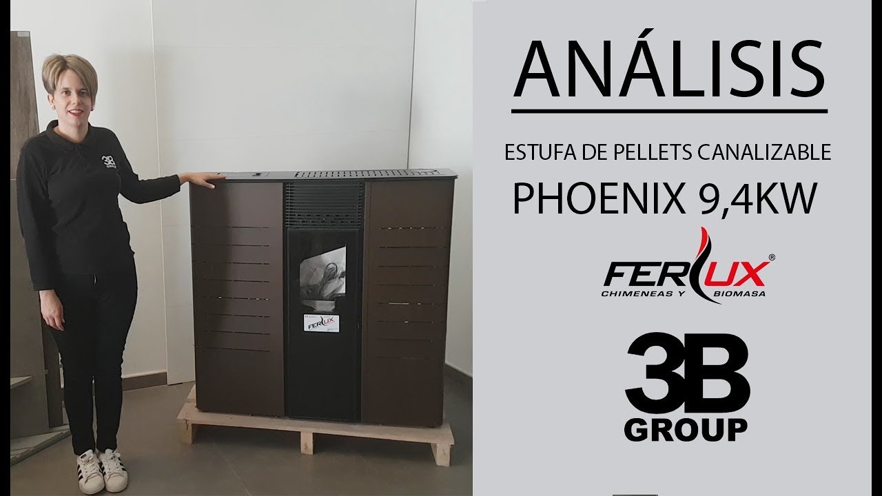 Estufa de pellets Ferlux modelo Phoenix - YouTube