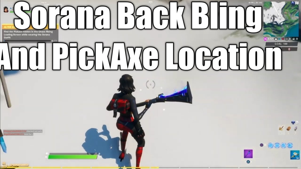 Sorana Back Bling and PickAxe Location found in the Chaos Rising ...