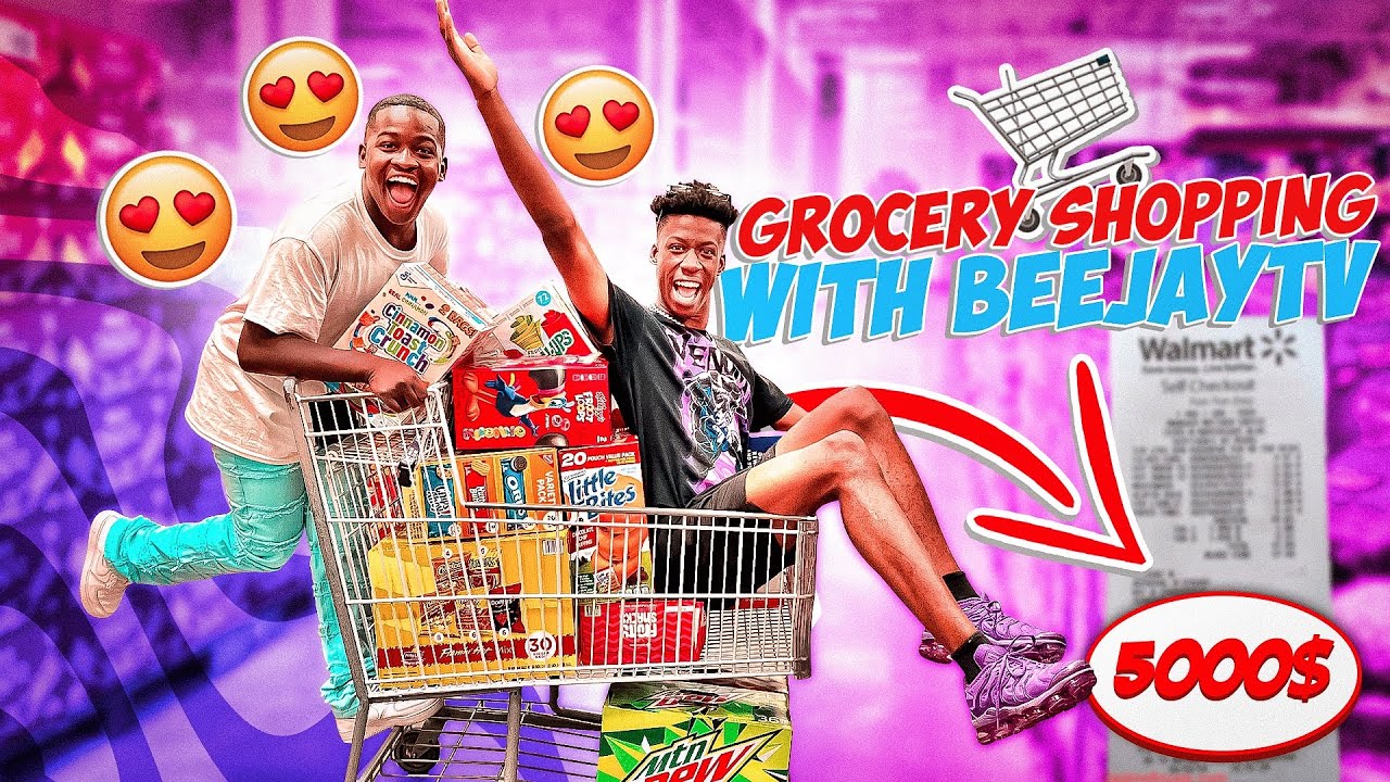 GROCERY SHOPPING WITH BEEJAYTV - YouTube