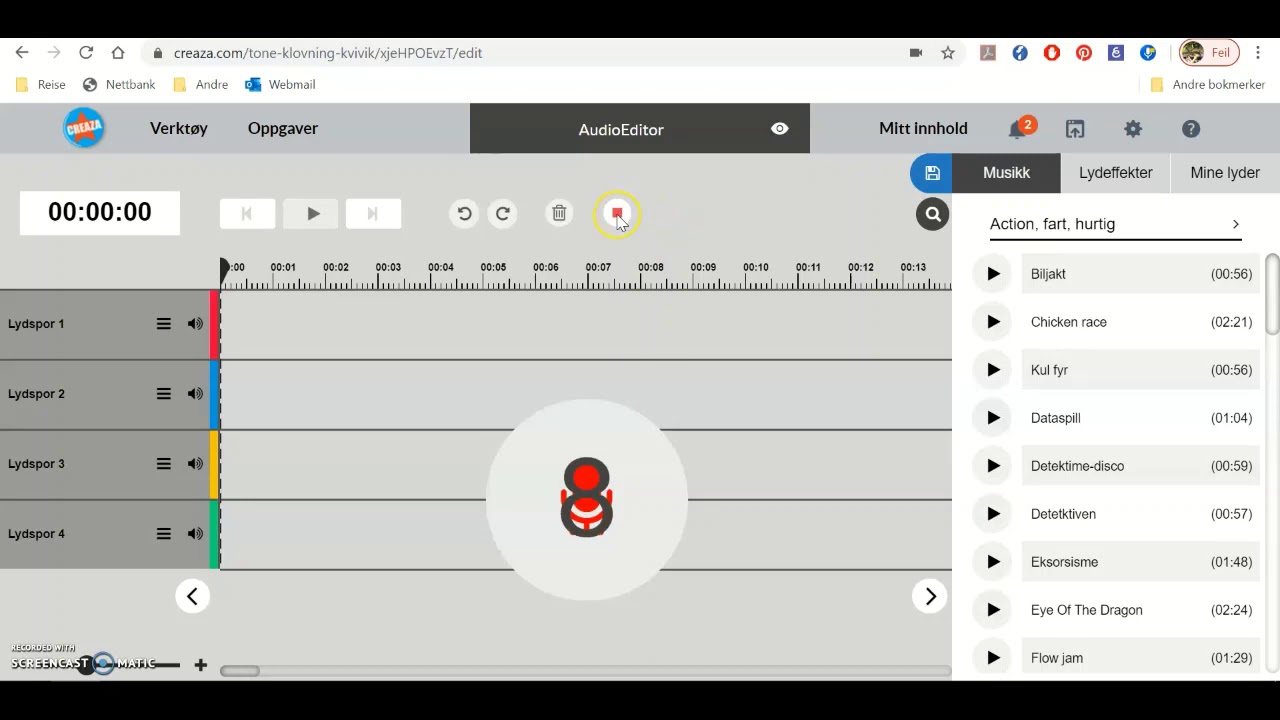 Creaza AudioEditor - YouTube