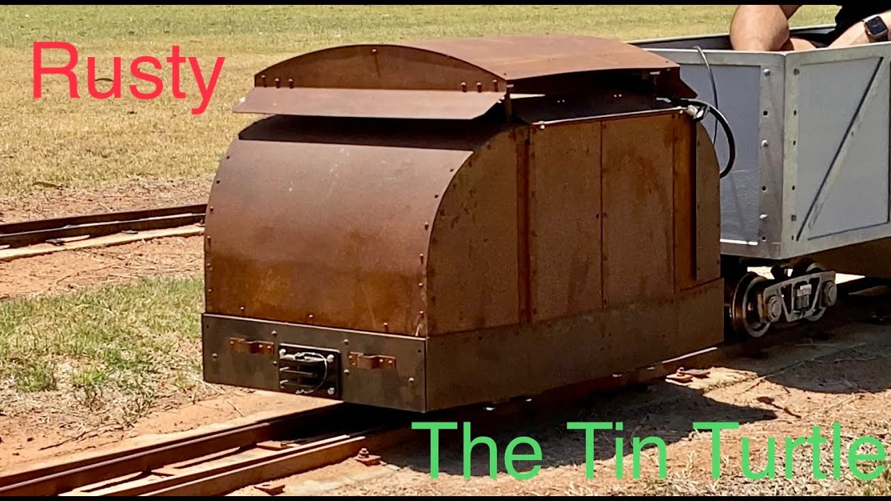 Rusty the Rusty Tin Turtle Locomotive is working! - YouTube
