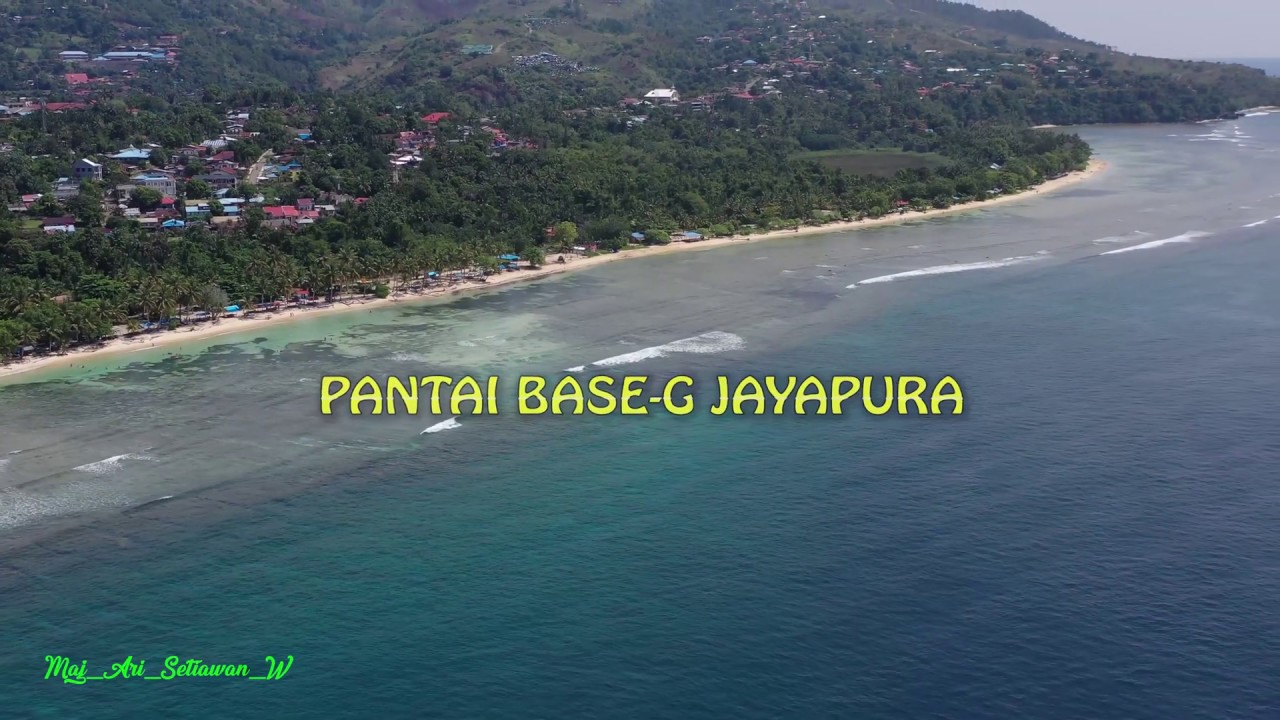 Pantai Base G, Jayapura #papua with relax music - YouTube