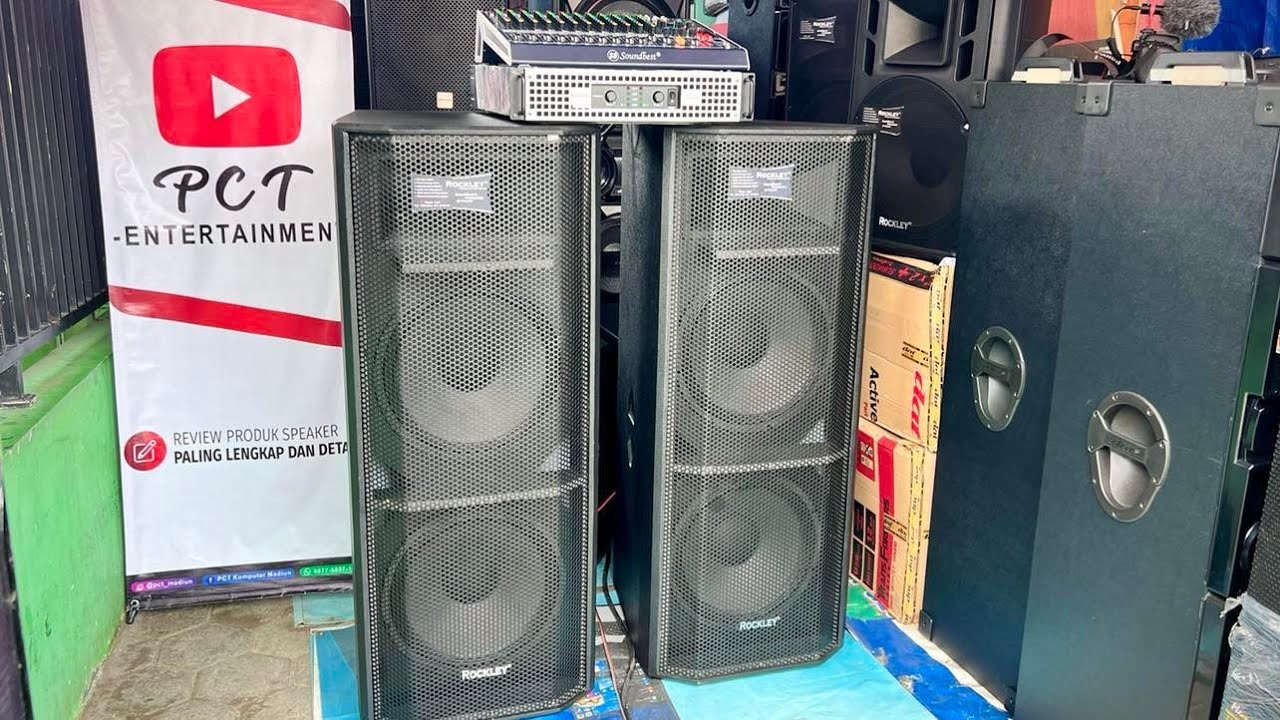 Paket Sound Hajatan 16 juta Speaker Pasif Rockley 15inc Komplit - YouTube