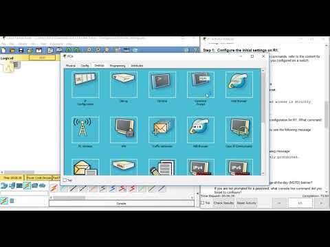 6.4.1.3 Packet Tracer - Configure Initial Router Settings - YouTube