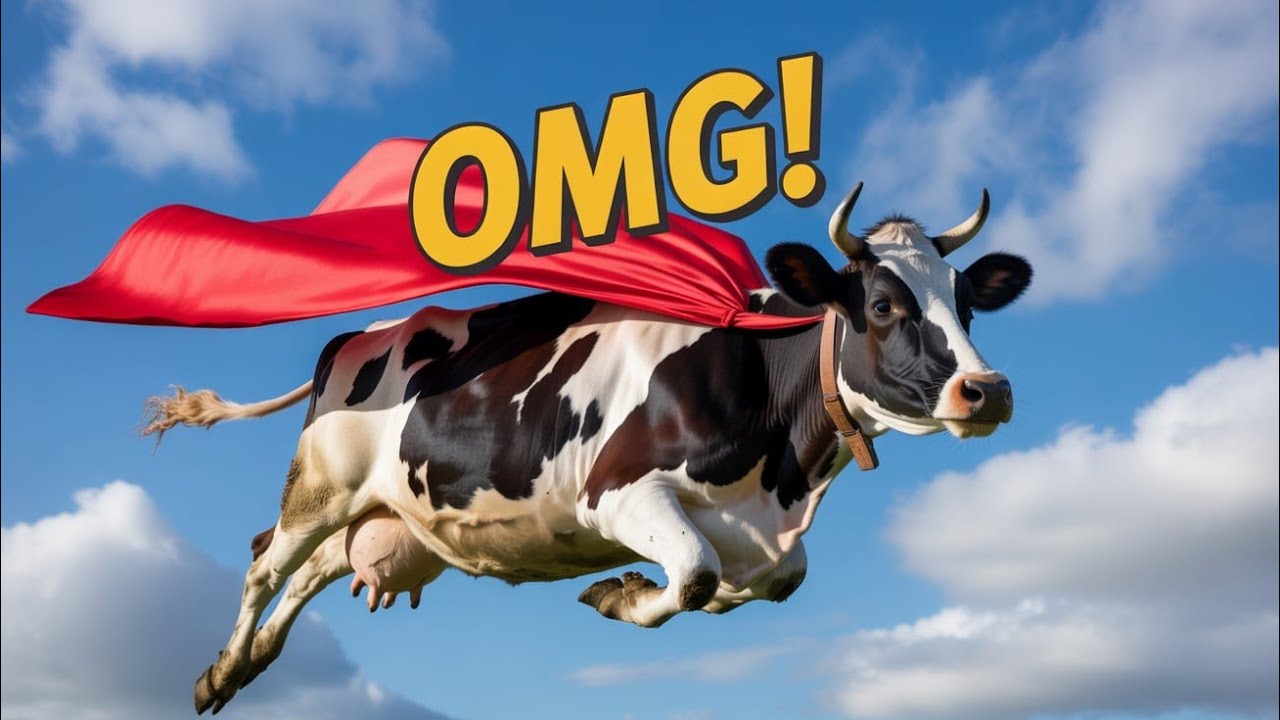 FLYING COW DJ REMIX 🐮 ️ | Funny AI Video Compilation 2026 - YouTube