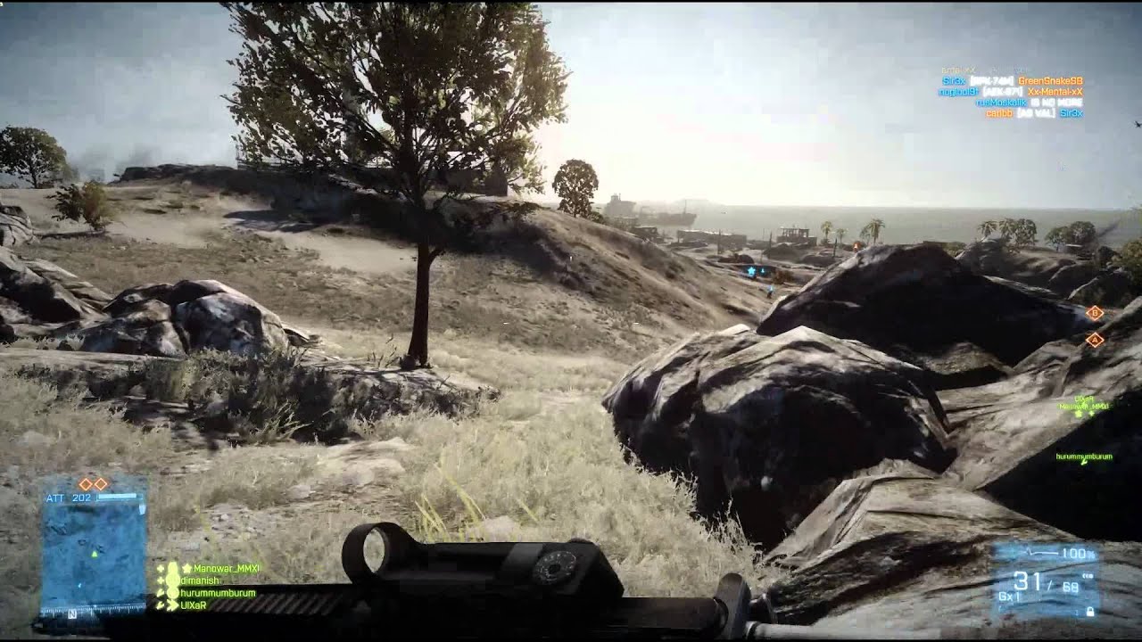 BF3|OVER vs 30+|Rush on Kharg Island|2nd round (attack) - YouTube