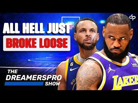 BREAKING: THE WARRIORS ARE OFFERING LEBRON JAMES A CONTRACT SO HE CAN LEAVE THE LAKERS IN PEACE