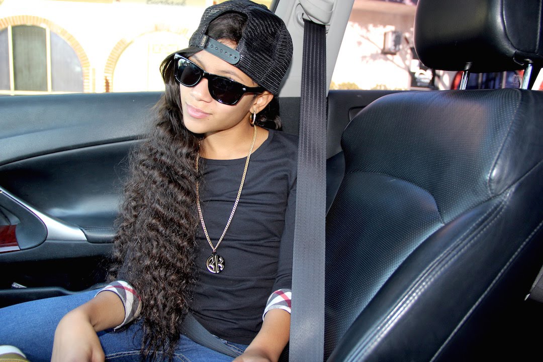 BABY KAELY "MONSTER" RAPPING LIVE IN CAR (10 YR OLD KID RAPPER) - YouTube