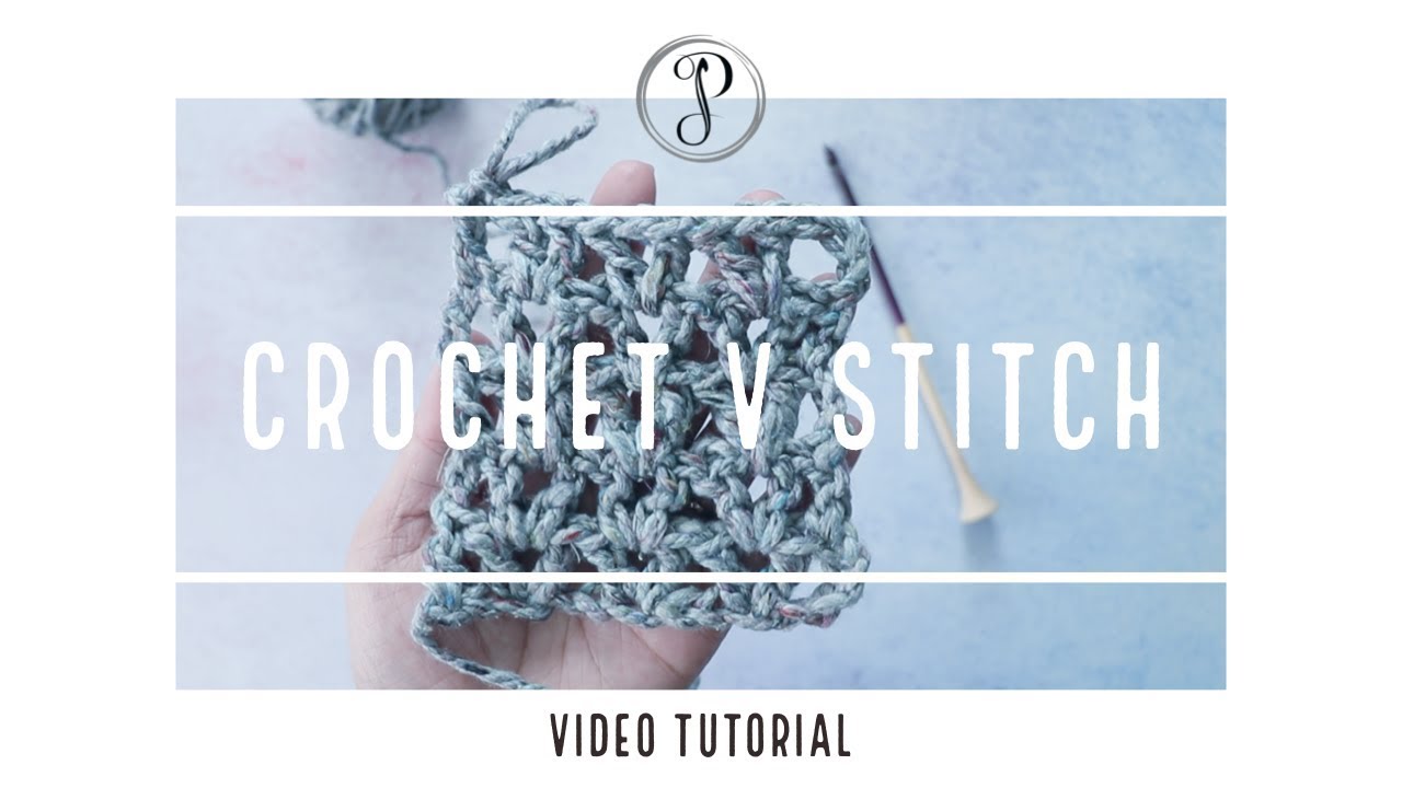 Crochet V Stitch Tutorial - YouTube