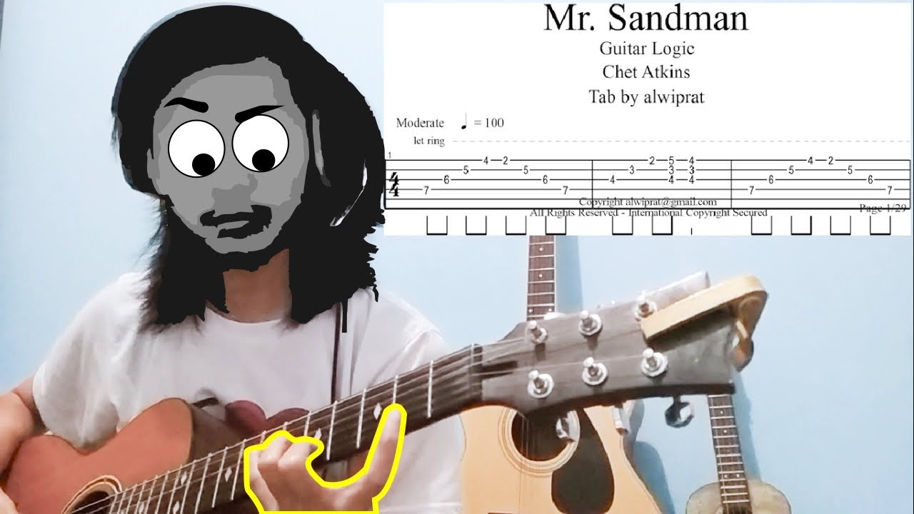 MR. SANDMAN GUITAR COVER (WITH TABS) - YouTube
