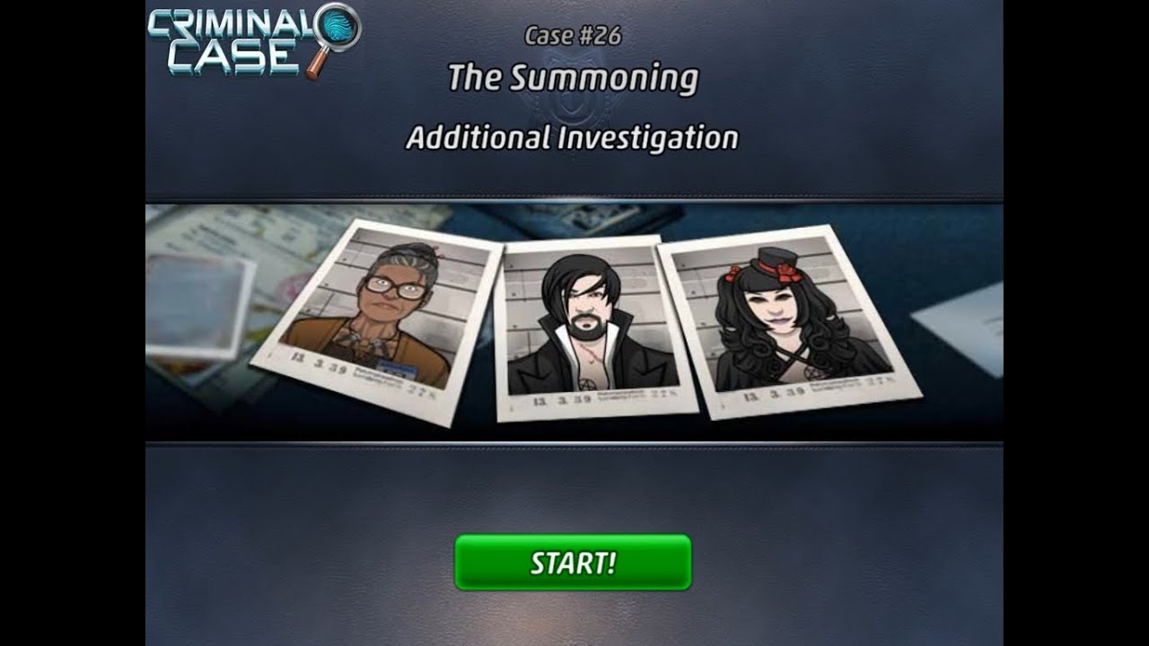 [HISTORICAL CENTER] Criminal Case - Case #26 - Additional Investigation ...