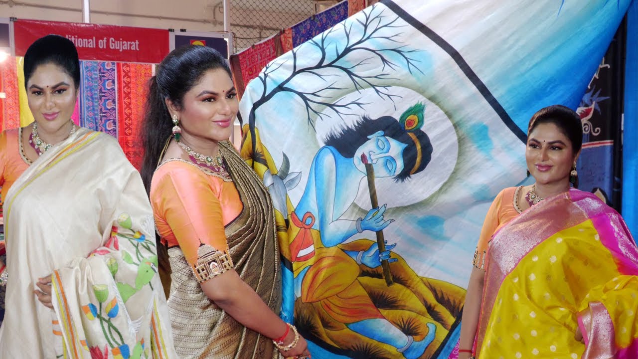 Socialite sailaja reddy Inaugurates NAtional silk expo at srinagar ...