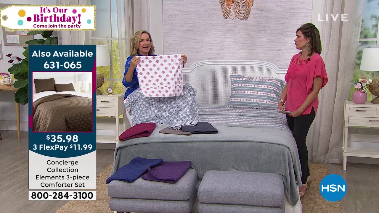 HSN | At Home Celebration featuring Concierge Collection Bedding 07.17. ...