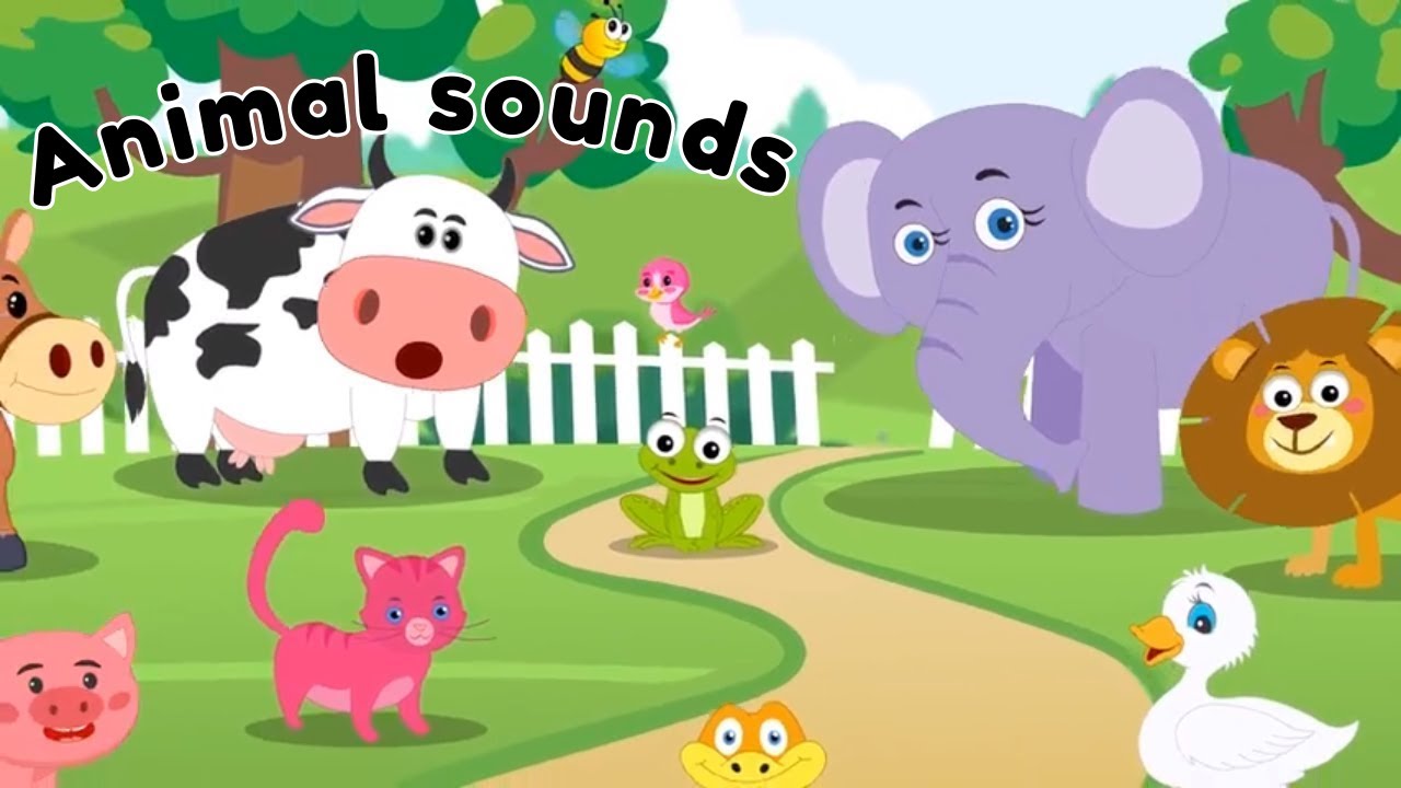 Animal Sounds for kids | farm animals song for Children and Kids | Busy ...
