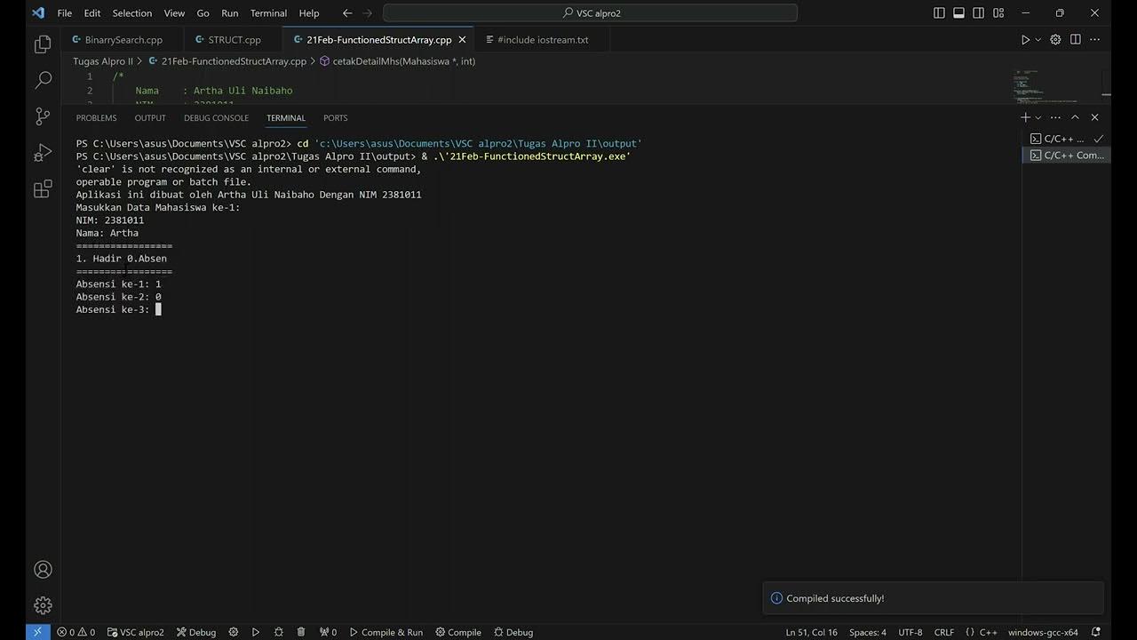 Functioned Struct Array - YouTube
