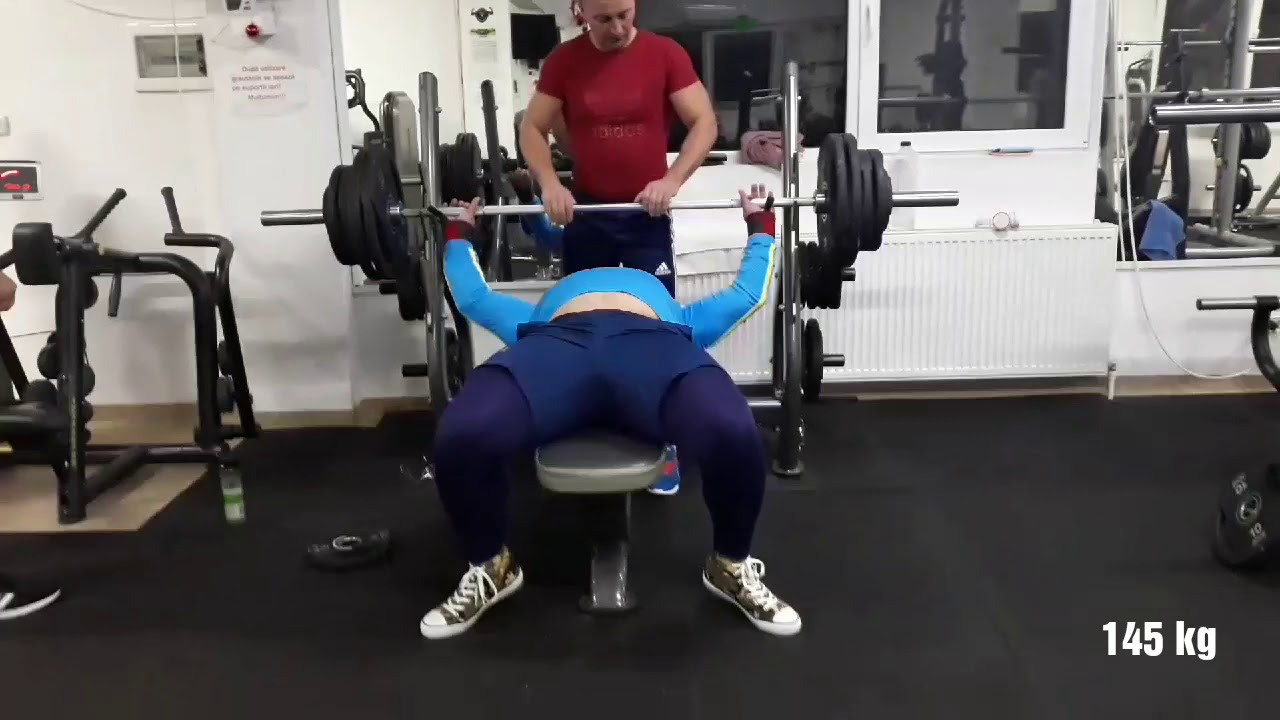 Bench Press 145/160 kg - YouTube