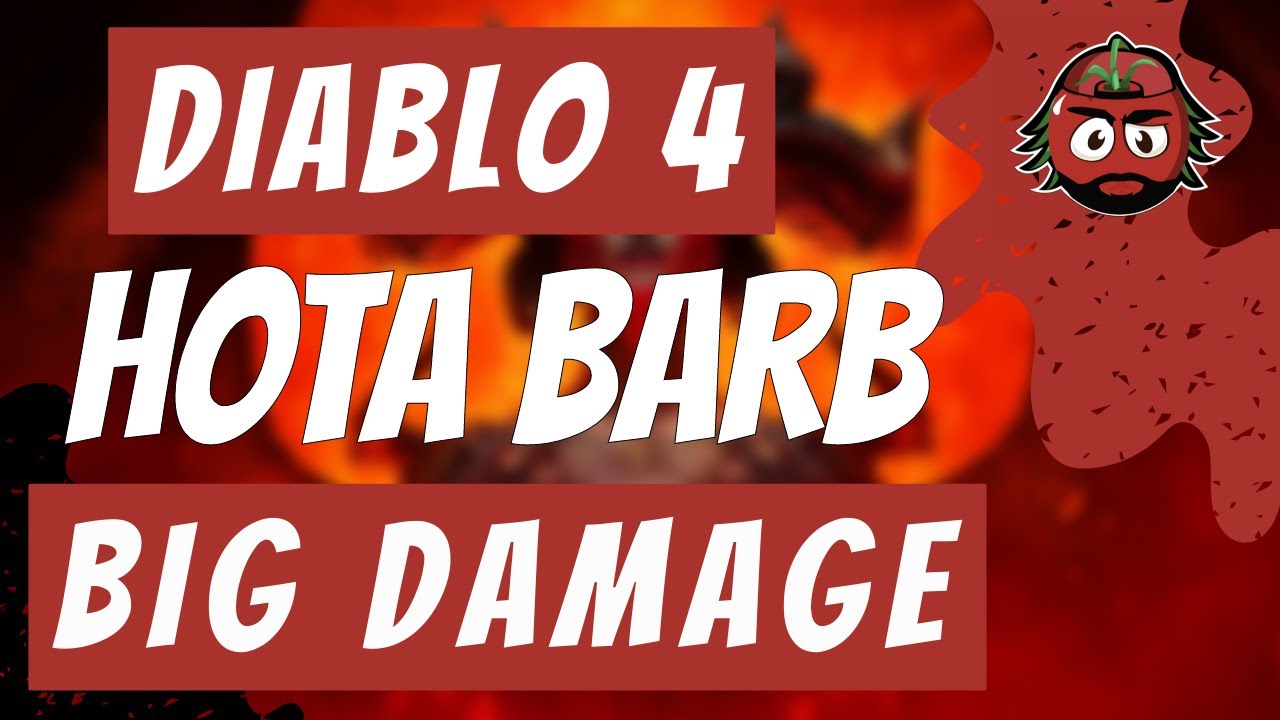 Diablo 4 HOTA Barb Full Guide & Dungeon Gameplay - BIG Damage! - YouTube