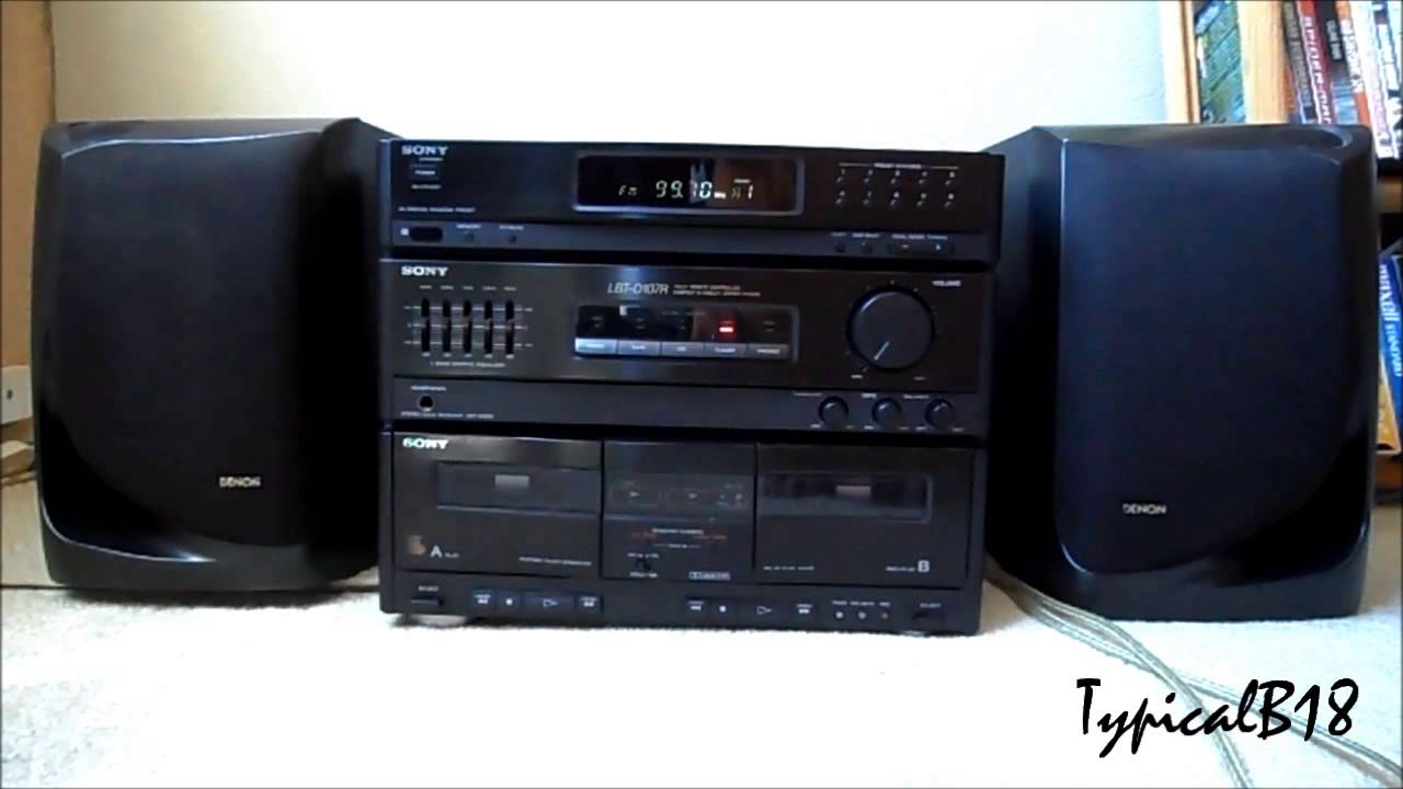 Sony LBT-D107R Hi-Fi Stereo & Denon USC-800 Video Look - YouTube