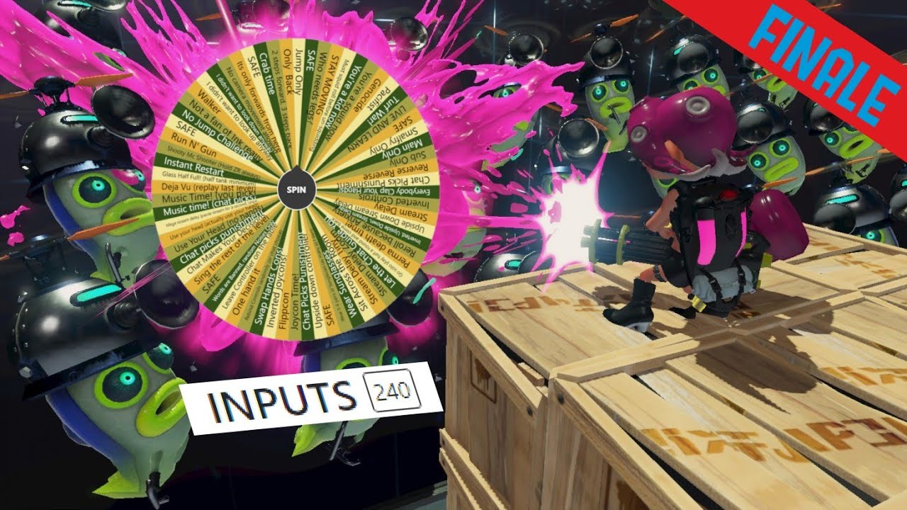 Spin the Wheel! Splatoon 2 Story Mode Speedrun (Ft. Wooloo "Helping ...