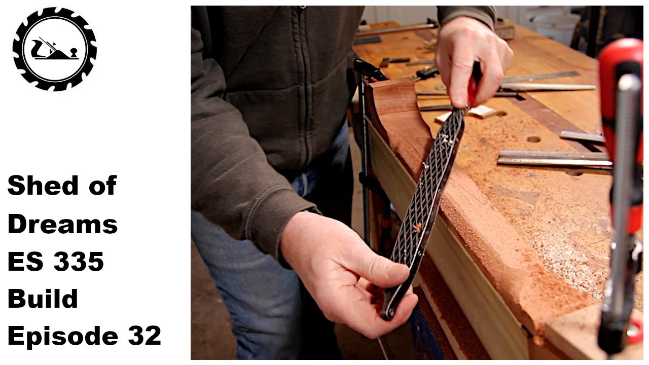 The Shed of Dreams ES 335 build Episode 32: Neck Carve. - YouTube