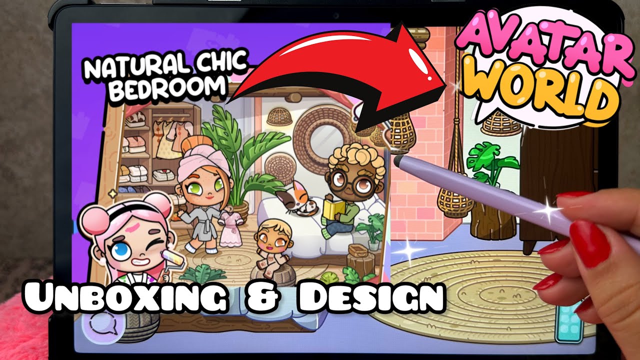 Natural Chic Bedroom Unboxing and Design Avatar World 🌍 New Update 🤩 ...