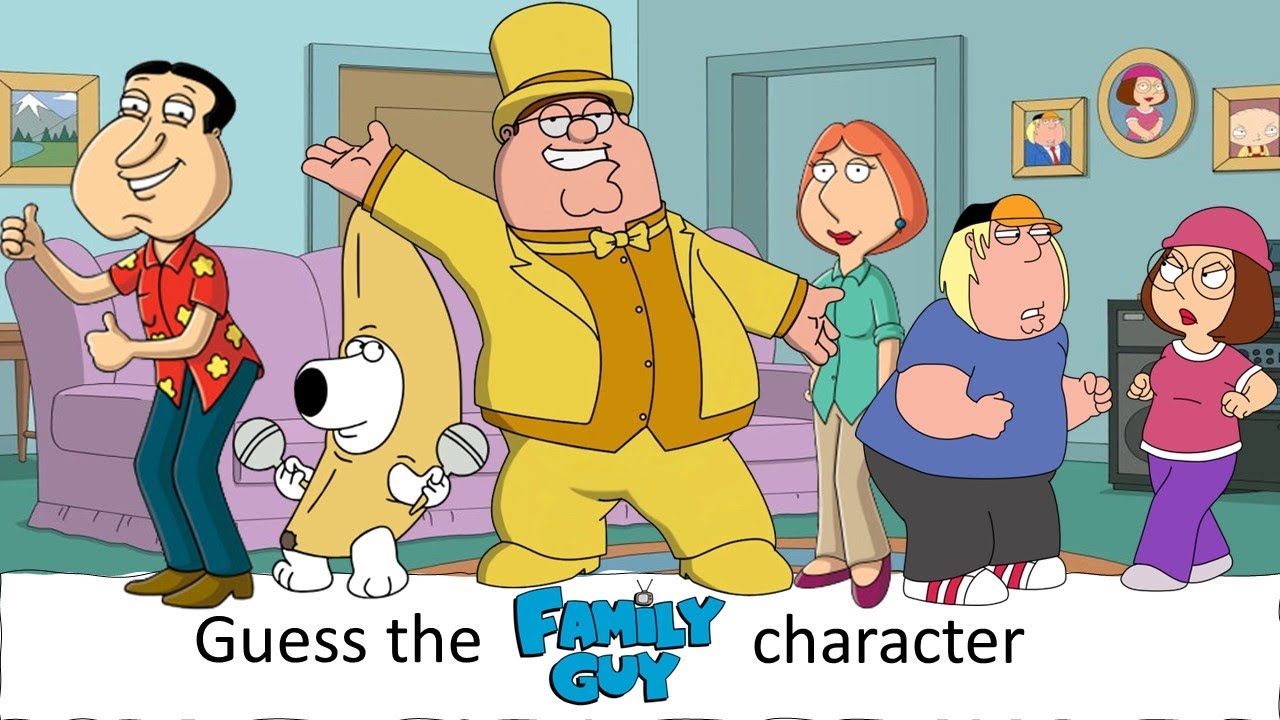 Guess The Family Guy Characters: How good do you know the characters ...
