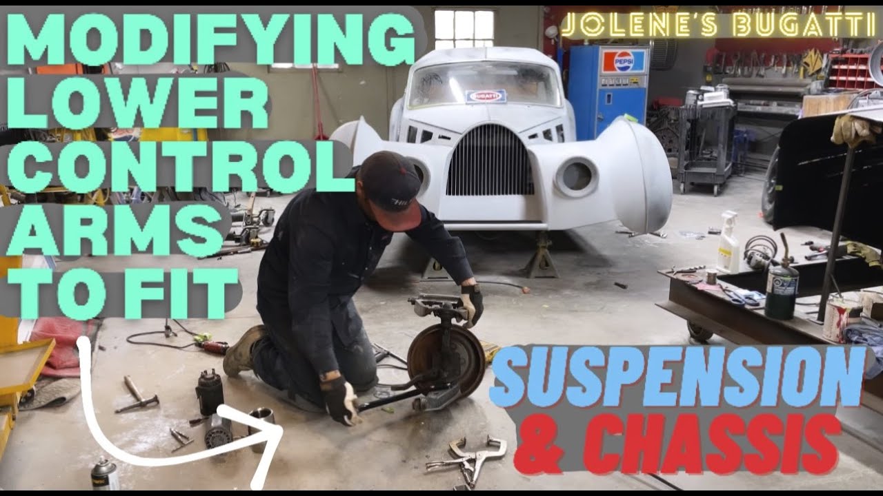 MODIFYING LOWER CONTROL ARMS TO FIT SUSPENSION AND CHASSIS - YouTube