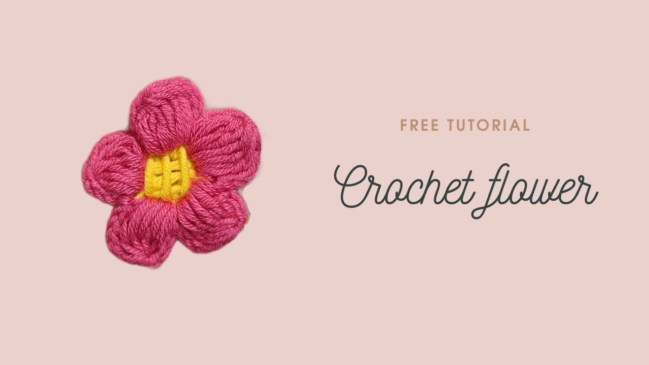 Crochet Flower tutorial / how to crochet a flower / beginner friendly ...