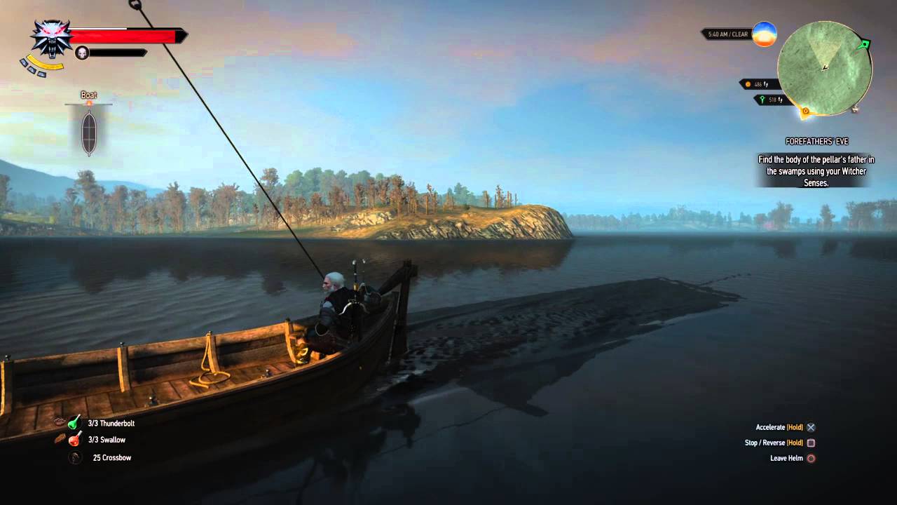The Witcher 3: Wild Hunt: Boat ride - YouTube