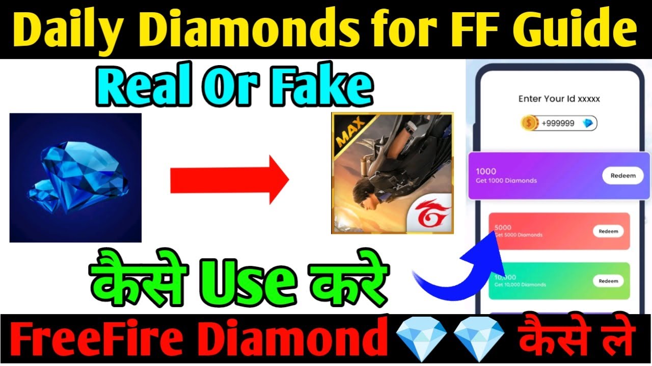 Daily Diamonds for FF App ।। Daily Diamonds for FF Guide App Real Or ...