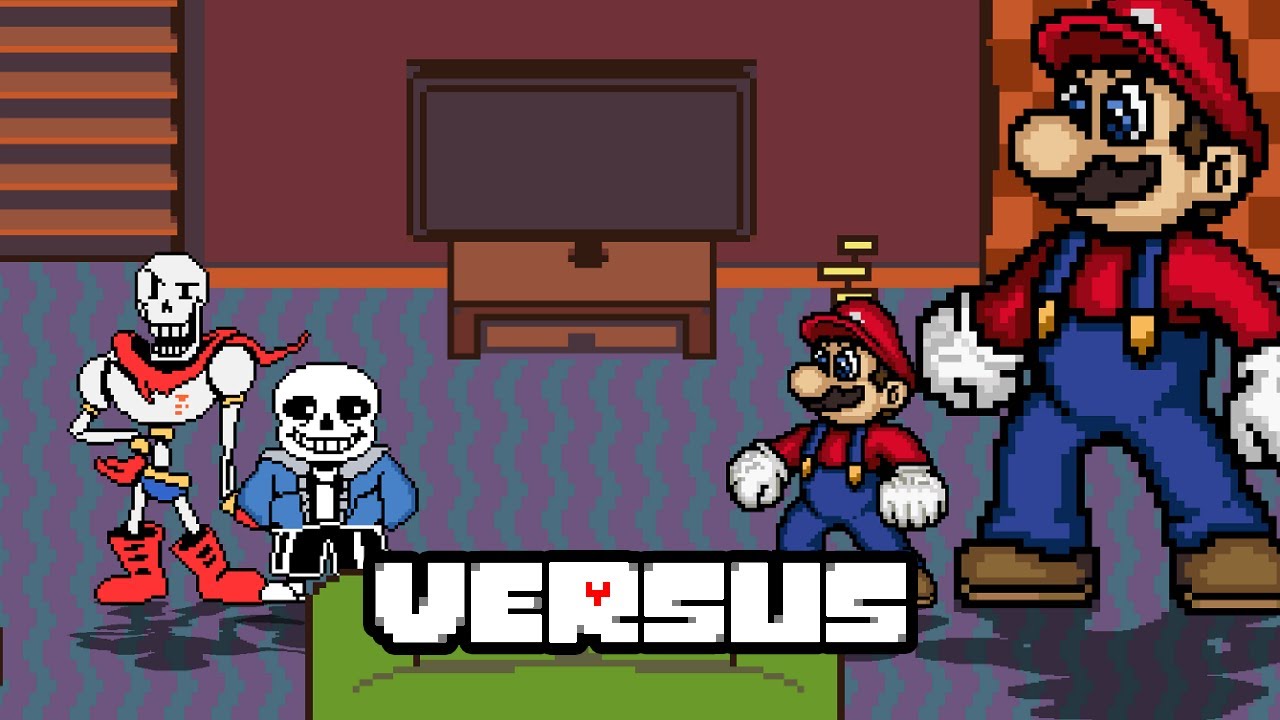 Undertale Sans & Papyrus VS Super Mario Bros [MUGEN Battle] - YouTube