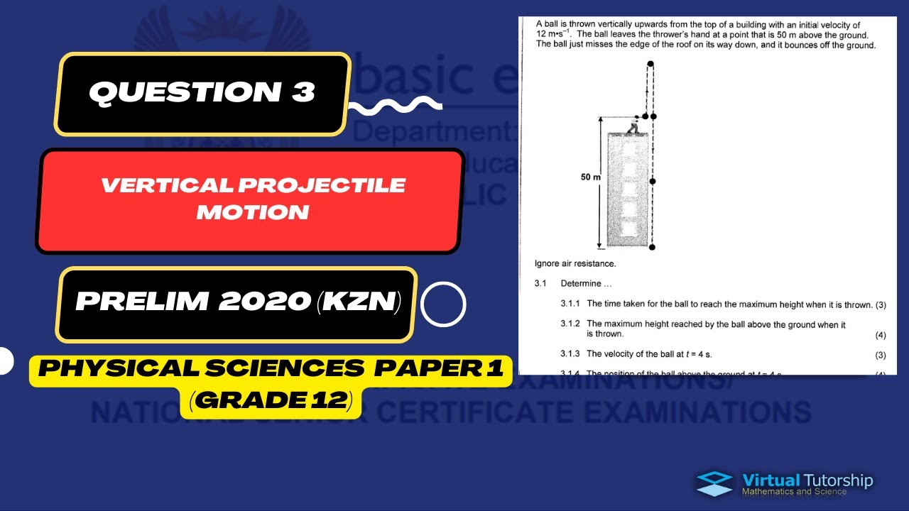 VERTICAL PROJECTILE MOTION: PRELIM (KZN) SEPTEMBER 2020 (GRADE 12 ...