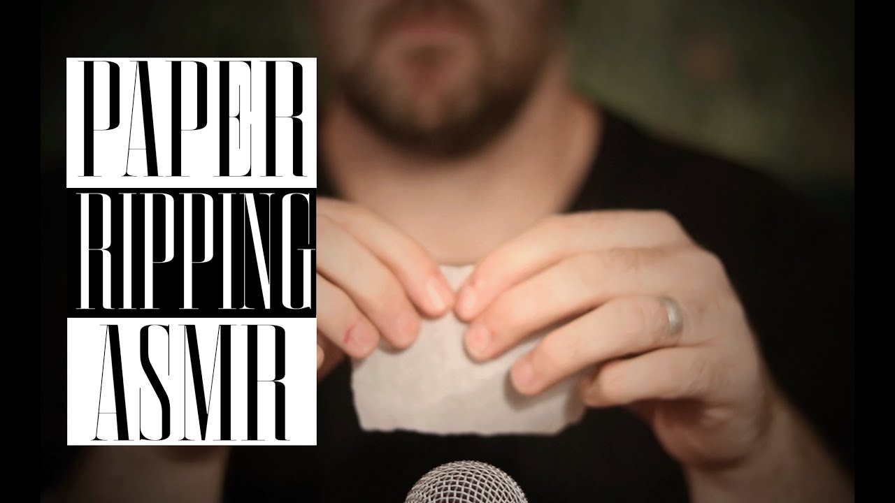 ASMR paper ripping and tearing trigger sounds (for deep sleep, no ...